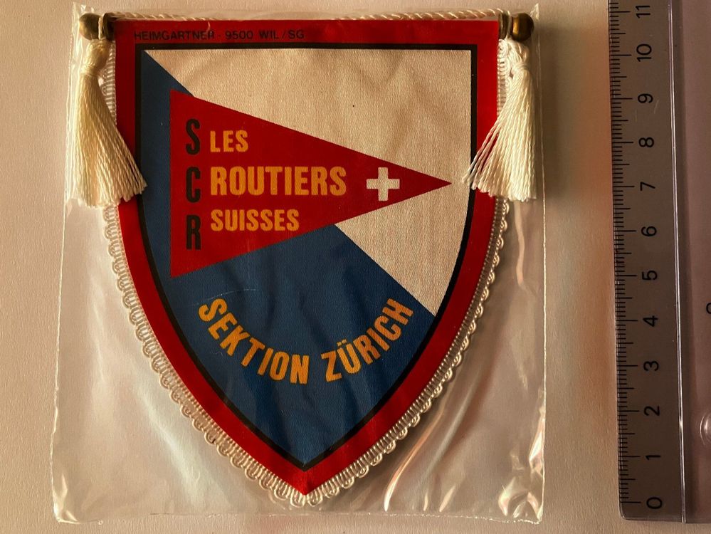 Vintage Fanion/Wimpel - LES ROUTIERS SUISSES SEKTION ZÜRICH (Neu und originalverpackt) in Gland ...