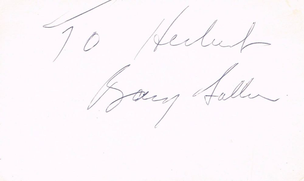 Barry Sullivan 1912-94 Autogramm signiert Karte 8x14cm | Kaufen auf Ricardo