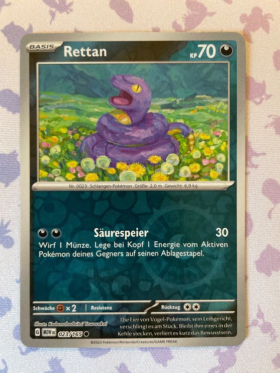 Rettan 023/165 reverse Holo - Pokemon 151 DE | Kaufen auf Ricardo