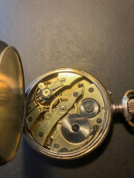 Taschenuhr 800er Silber, Remontoir Cylindre 6 Rubis, defekt (Gebraucht ...