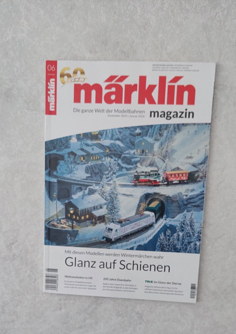 Märklin Magazin Nr. 06 / Dezember 2025 /Januar 2026 (Nuovo (secondo la ...