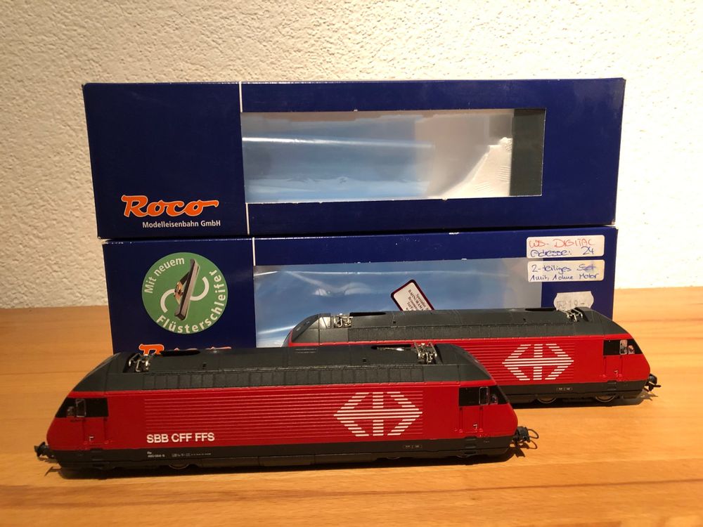 Roco H0 WS 68398 SBB Re 460 mit „Dummy“ - DOPPELTRAKTION (Neuf (Voir ...