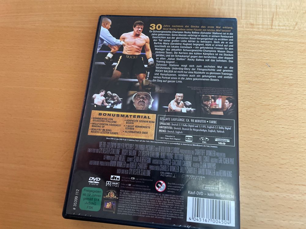 Rocky Balboa DVD (Gebraucht) in Zwingen für CHF 2 – mit Lieferung auf Ricardo kaufen