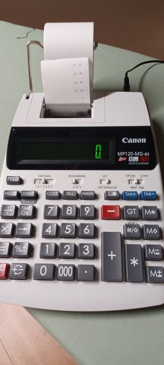 CANON MP120-MG-ES NEU NEU TISCHRECHNER MIT PAPIERROLLE (Neu (gemäss ...