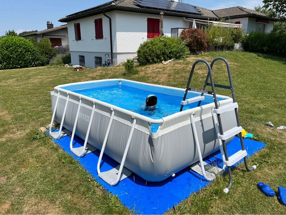 Piscine/ schwimmbecken Intex prism frame premium 3m (Gebraucht) in Châtillon JU für CHF 57 – nur ...