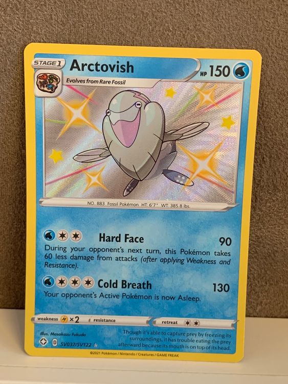 Arctovish Holo Rare ENG Shining Fates Pokemon SV037/SV122 | Kaufen auf ...