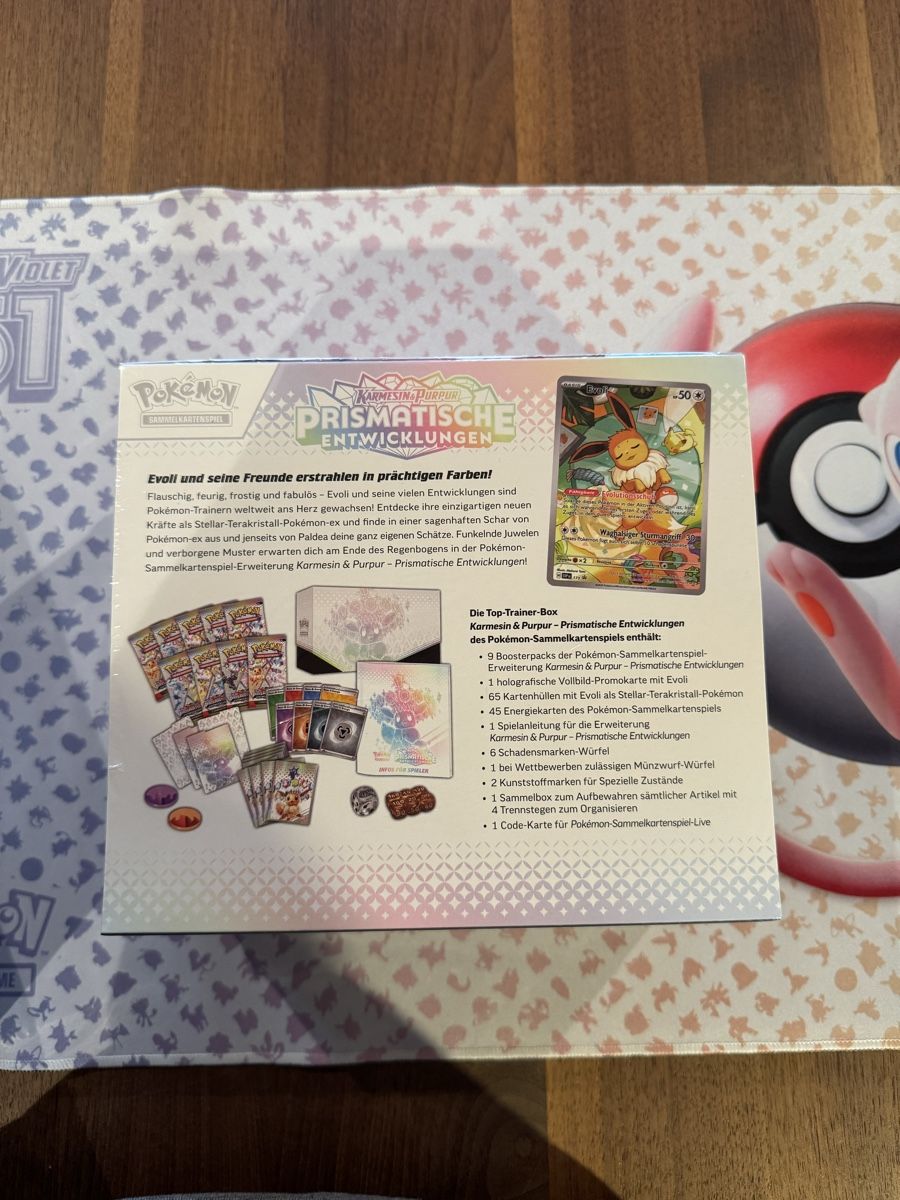 Pokemon Prismatische Entwicklungen Top Trainer Box Deutsch (Neu und originalverpackt) in Embrach ...