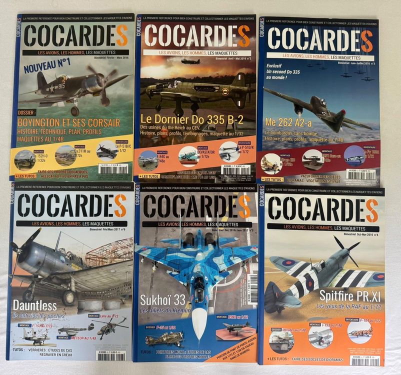 6 magazines Cocardes 1, 2, 3, 4, 5 et 6. (D'occasion) à Pully pour CHF 15 – avec livraison ...