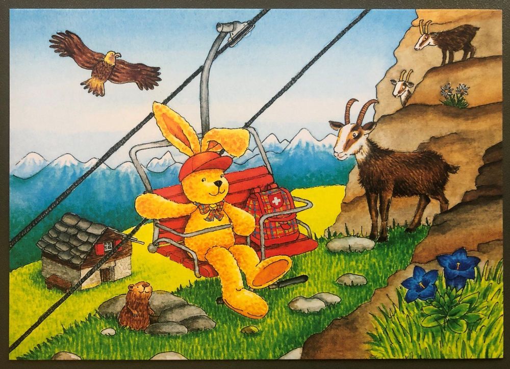 Postkarte frankiert - Felix der Hase (Neu (gemäss Beschreibung)) in ...