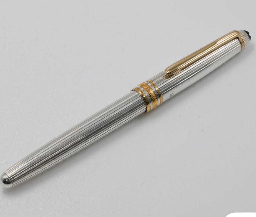 Montblanc Fountain Pen Meisterstuck Classic 145 Sterling Sil (Neu ...