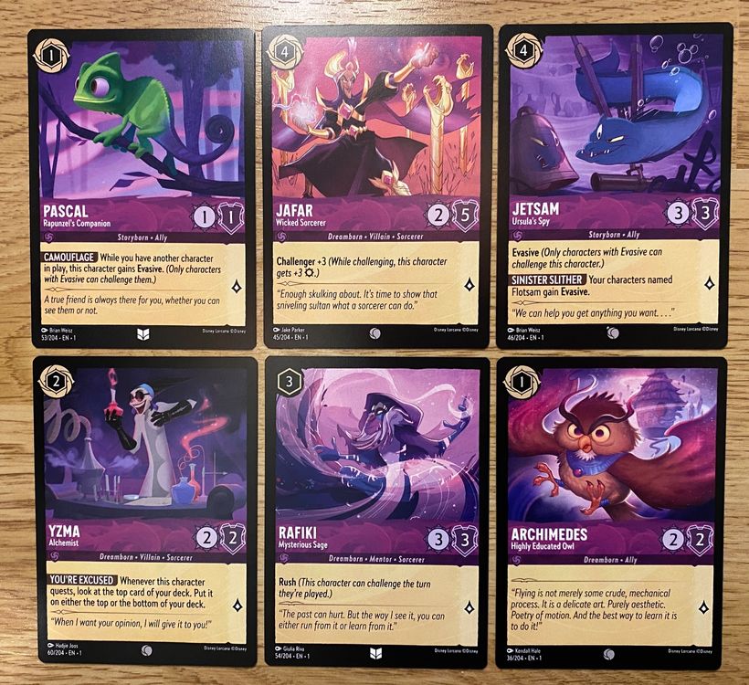 Disney Lorcana EN - Pascal, Jafar, Rafiki, Yzma, Jetsam (Neu (gemäss ...