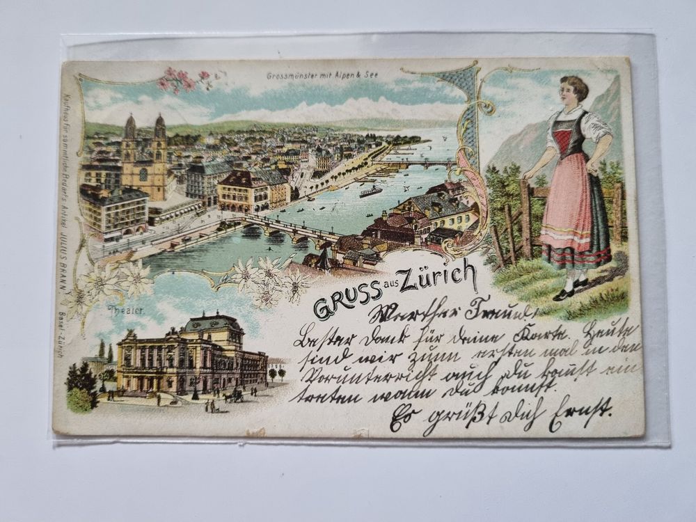Gruss aus Zürich 1900 Saubere Karte (Gebraucht) in Trachslau für CHF 10 – mit Lieferung auf ...