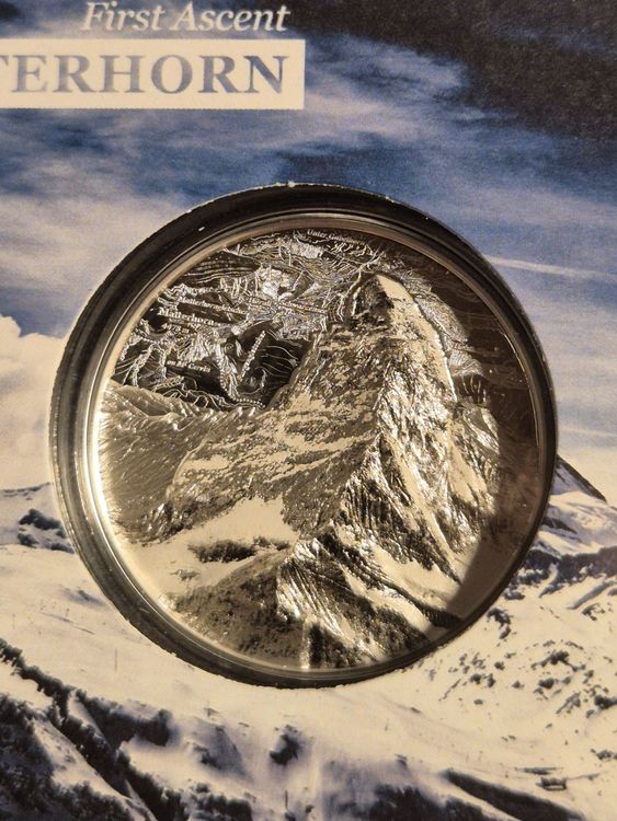 5 Franken 2025 - Matterhorn Silbermünze 1 Unze High Relief (Gebraucht ...
