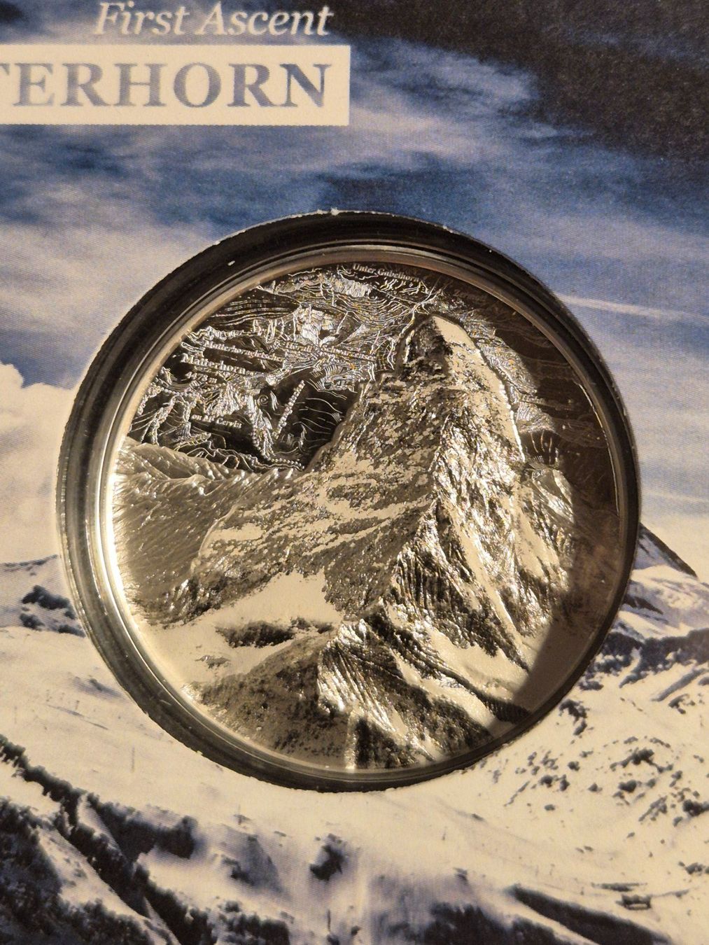 5 Franken 2025 - Matterhorn Silbermünze 1 Unze High Relief (Gebraucht ...