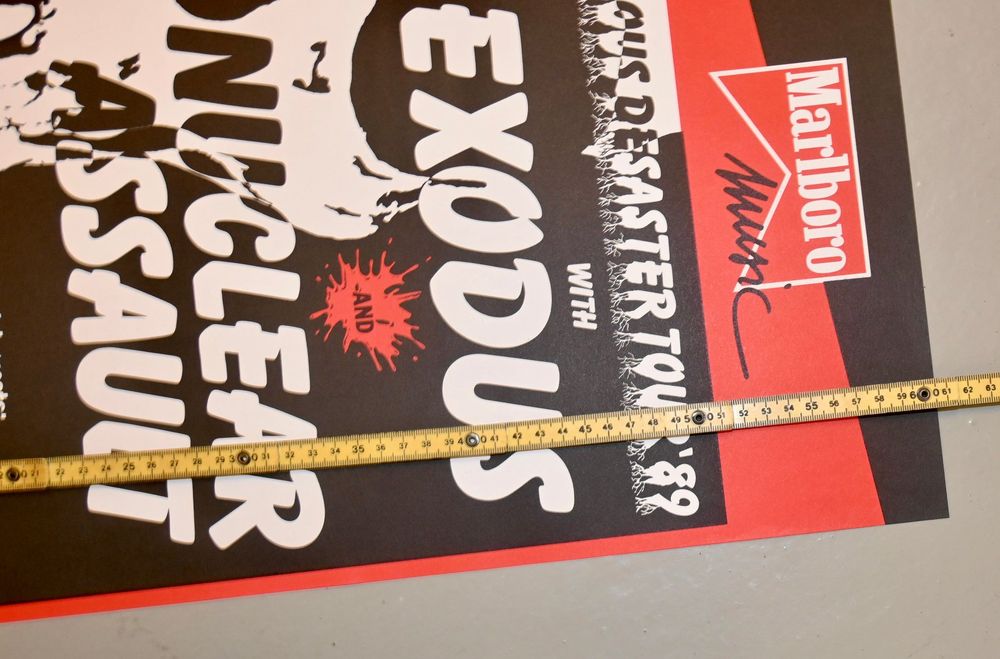 EXODUS Nuclear Assault ORGINAL KONZERT PLAKAT 1989 Death (Gebraucht) in ...