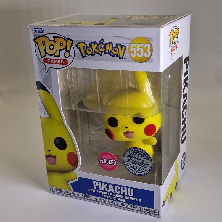 Funko Pop! - Pokemon - Pikachu (Flocked) 553 | Kaufen auf Ricardo
