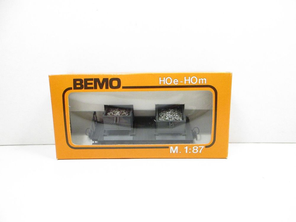 Bemo H0m RhB Kiesbehälterwagen X 9094 mit Kies beladen (Gebraucht) in ...