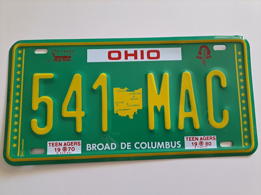 Vintage Ohio Kennzeichen 541 MAC, Sammlerstück, 30x15cm (Neu (gemäss ...