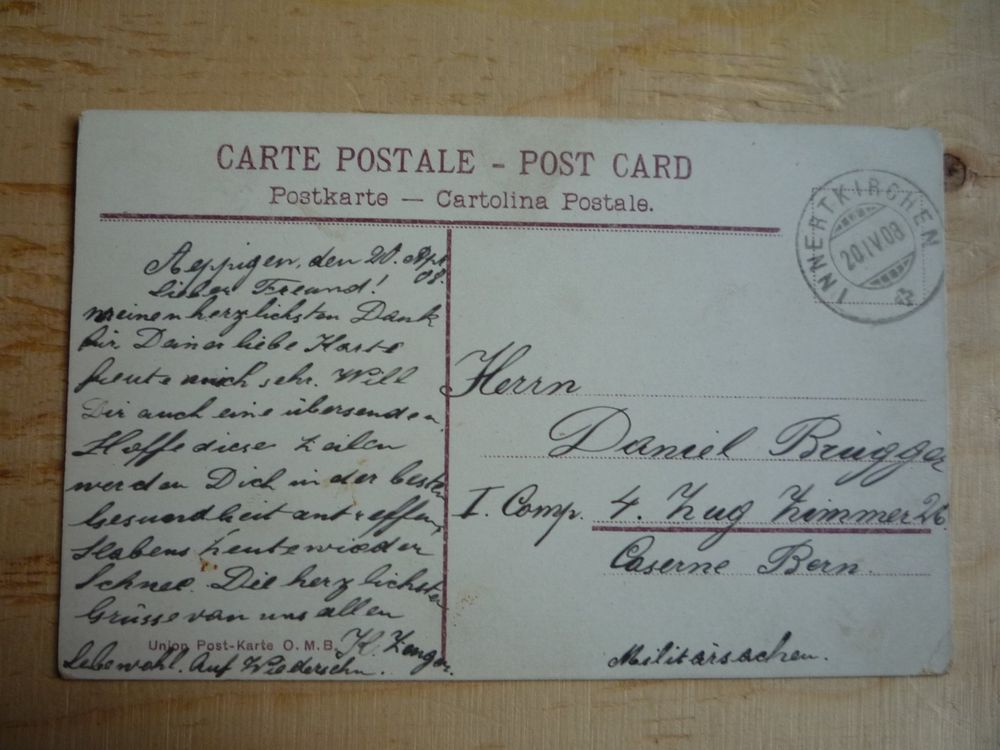 Älpler beim Viehhandel, Innertkirchen, 20.IV.08 (Gebraucht) in Rieden ...