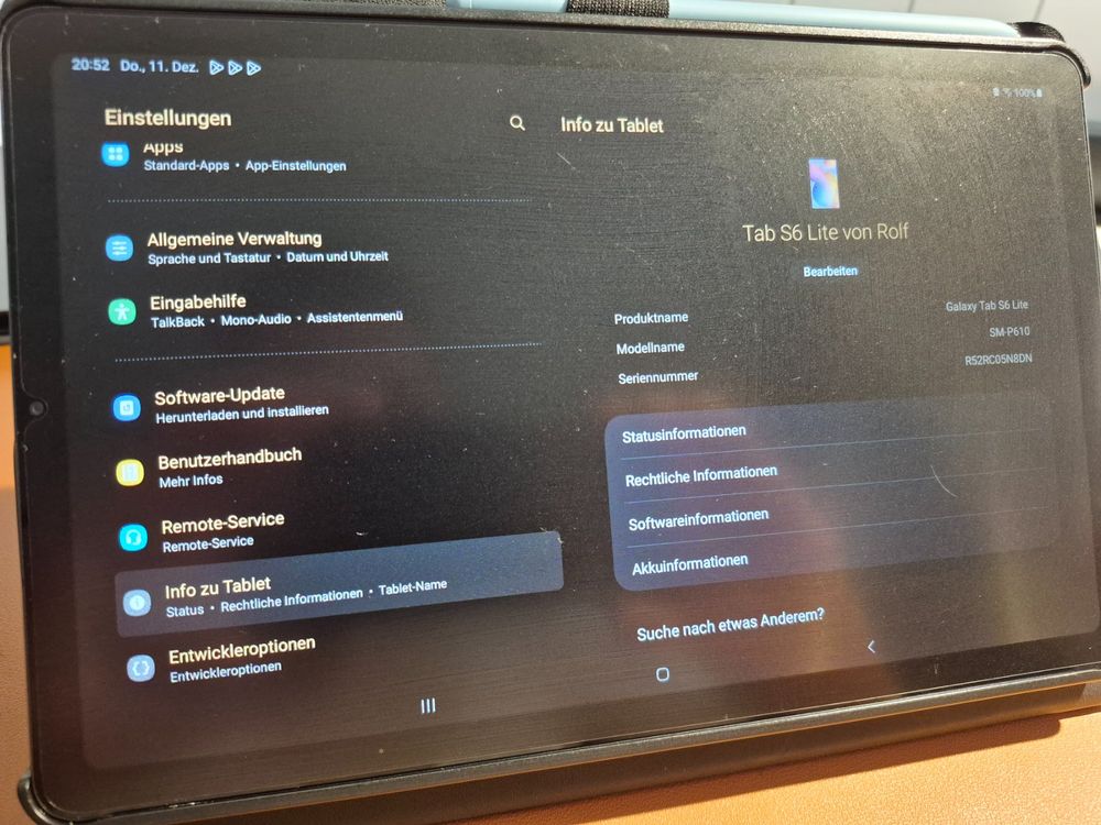 Samsung Tab S6 SM-P610 64GB + mit Zubehör (Gebraucht) in Thierachern ...