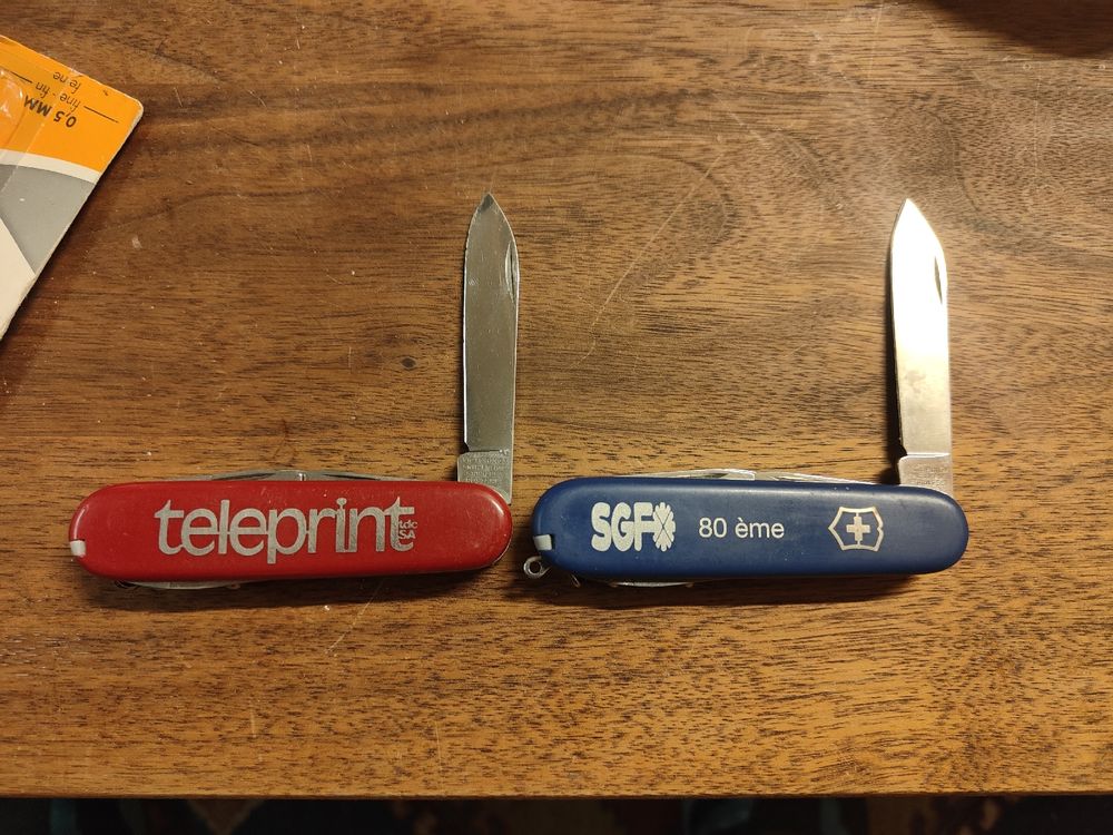 2 Victorinox Sackmesser SGF & Teleprint (Gebraucht) in Rorschach für ...