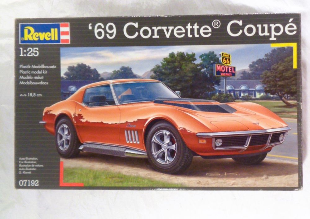 Revell - 1969 Corvette Coupé Plastik - Modellbausatz 1:25 (Neu und ...