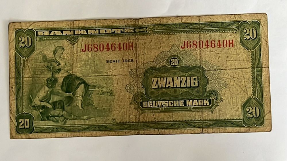 AUS DEUTSCHLAND 20 DM Note 1948, Bank Deutscher Länder | Kaufen auf Ricardo