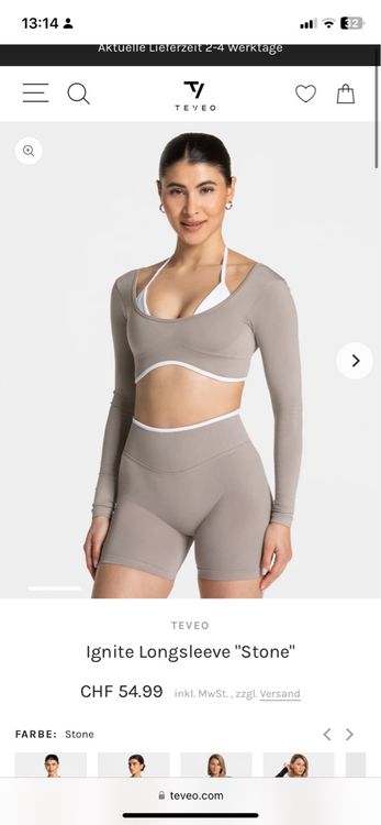 Teveo Ignite Longsleeve & Sport BH (Neu und originalverpackt) in Wald ZH für CHF 20 – mit ...