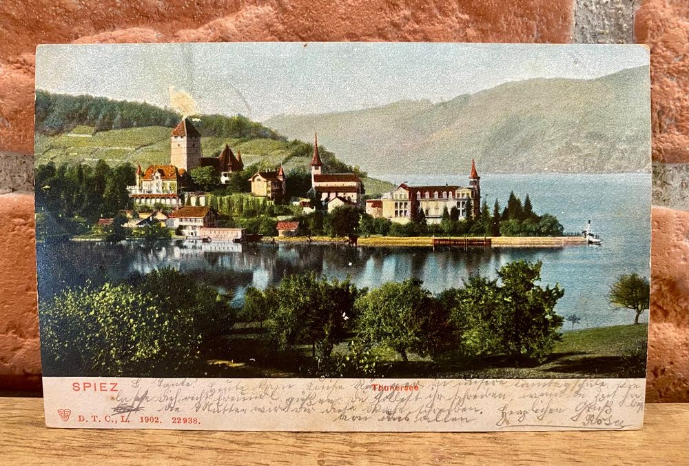 1905 - Antike AK - SPIEZ am Thunersee (Gebraucht) in Root für CHF 1 – mit Lieferung auf Ricardo ...