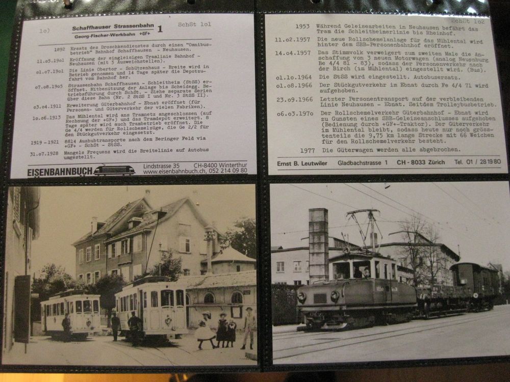 AK Serie Schaffhauser Strassenbahn (Neu (gemäss Beschreibung)) in Malters für CHF 39 – mit ...