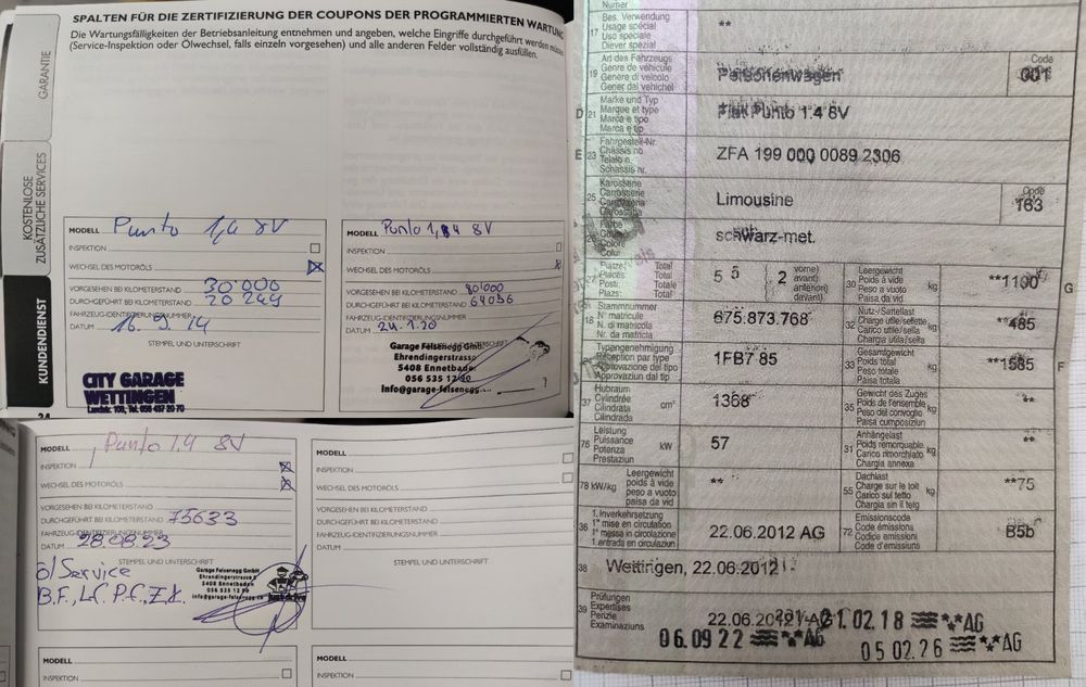 Fiat Punto 1.4 8V 77 Pop Star S/S / frisch ab MFK 05.02.2026 (Gebraucht ...