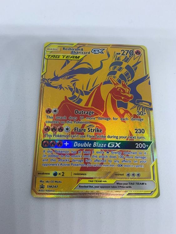 Charizard Gold Tag Team Card Amazing | Kaufen auf Ricardo