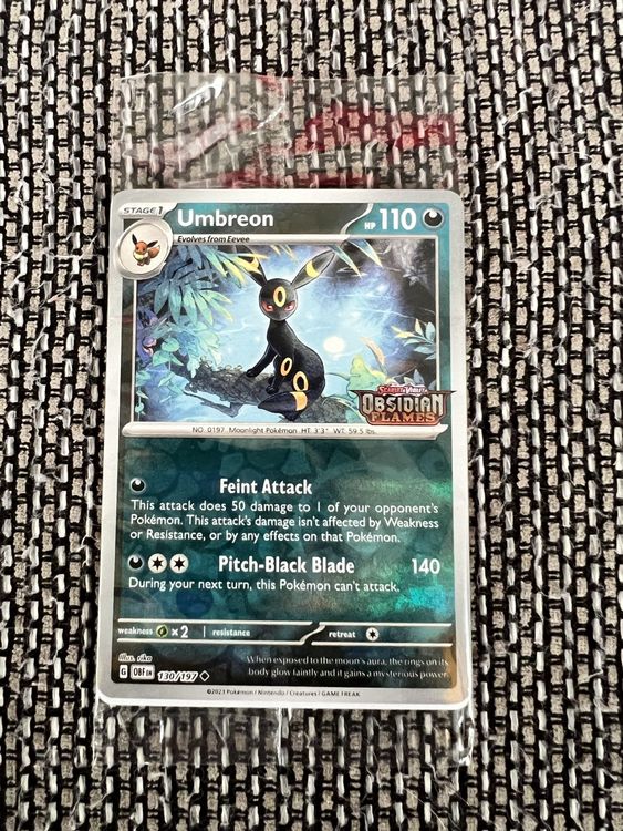 Umbreon Obsidian Flames Stamp Promo | Kaufen auf Ricardo