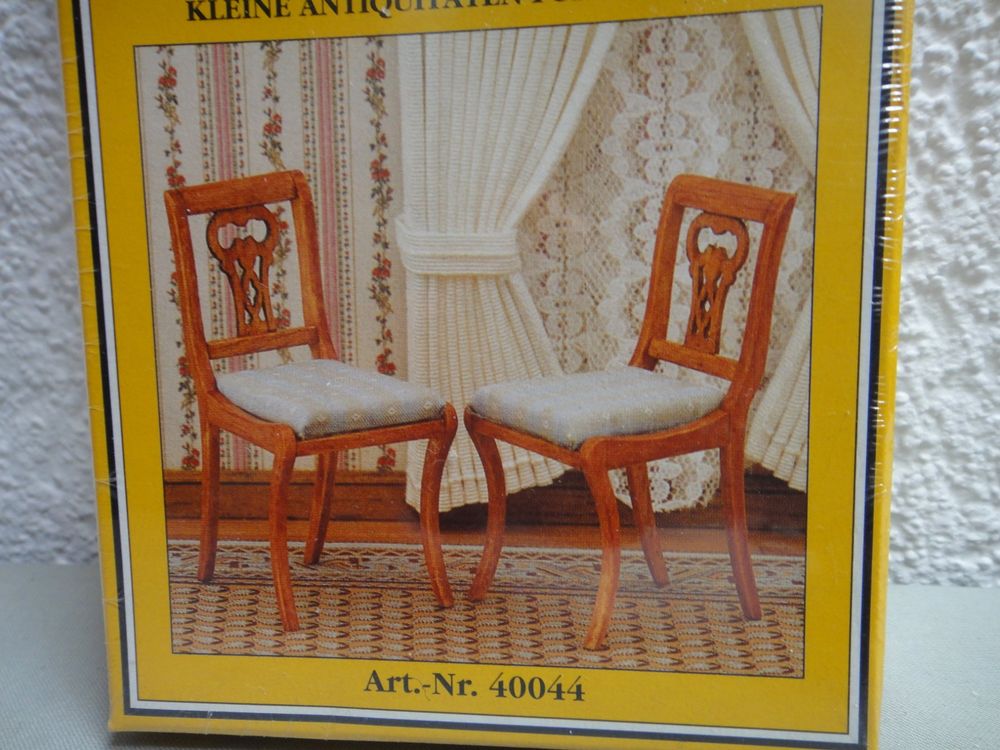 Stilmöbelbausatz Mini Mundus, 1:12, 2 Biedermeier-Stühle | Kaufen auf ...