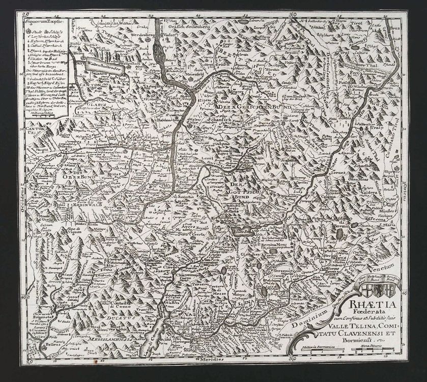 Graubünden Landkarte von Walser um 1770 (Gebraucht) in Rafz für CHF 120 – mit Lieferung auf ...