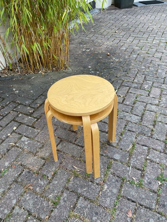 2er Set Design Hocker Frosta IKEA (Stil Alvar Aalto/Artek) | Kaufen auf Ricardo