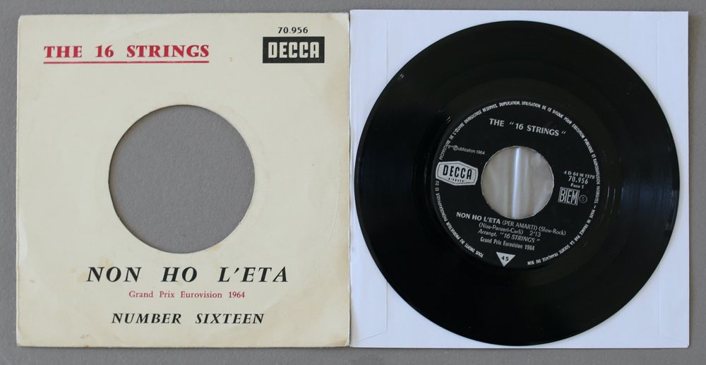 Single, Swiss Beat,The 16 Strings, non ho l'eta, signiert (Gebraucht ...