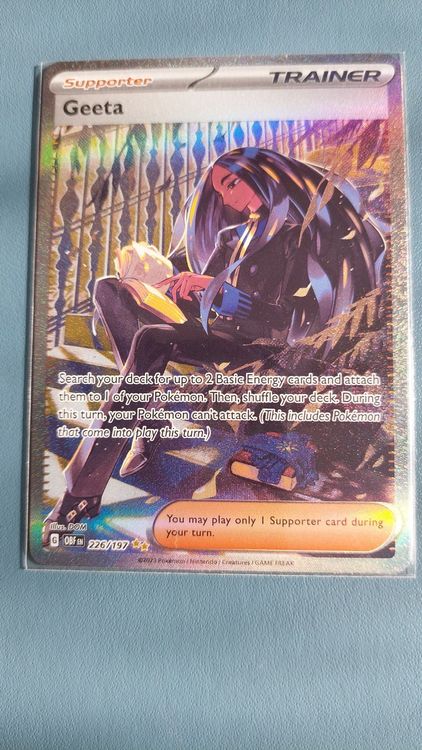 Pokemon Obsidian Flames Geeta Trainer Alt Art Englisch (Neu (gemäss ...