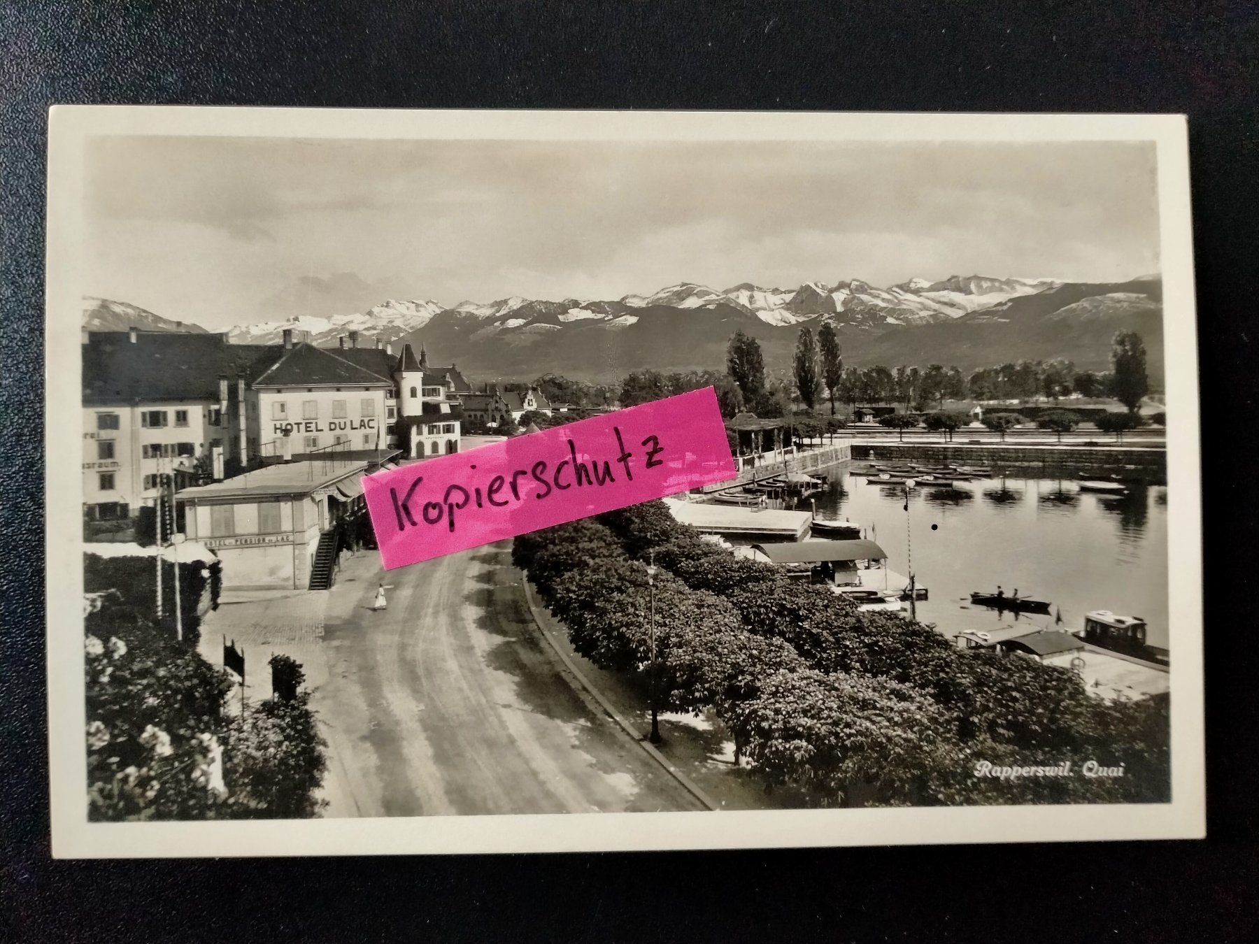 Rapperswil Quai Hotel du Lac Photographie AK St. Gallen (Gebraucht) in ...