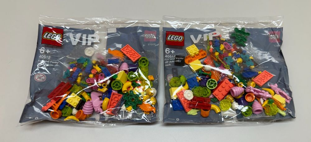 2x LEGO 40512 Fun and Funky VIP Add On Pack Polybag (Neu und ...