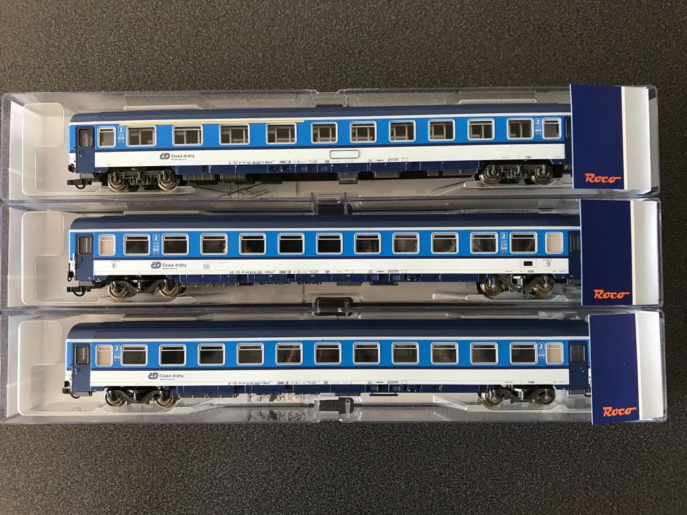 Roco 3x CD Eurofima Wagen 64643-64645 (Neu (gemäss Beschreibung)) in ...