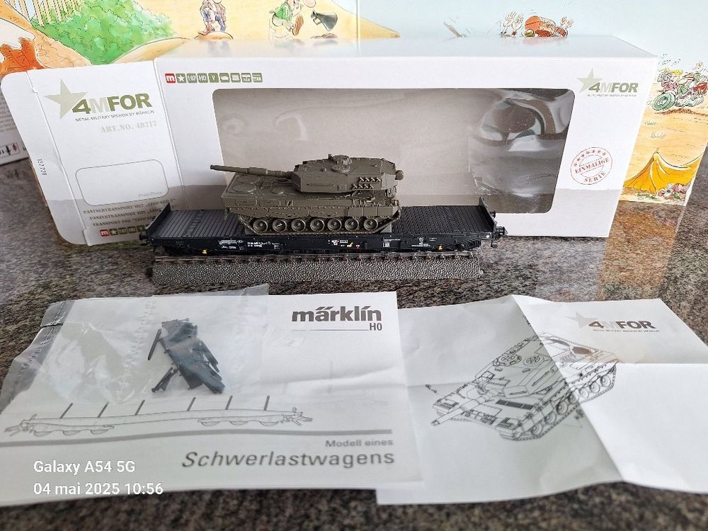 Märklin Ho 48717. Wagon NS avec char Leopard 2 en métal | Kaufen auf ...