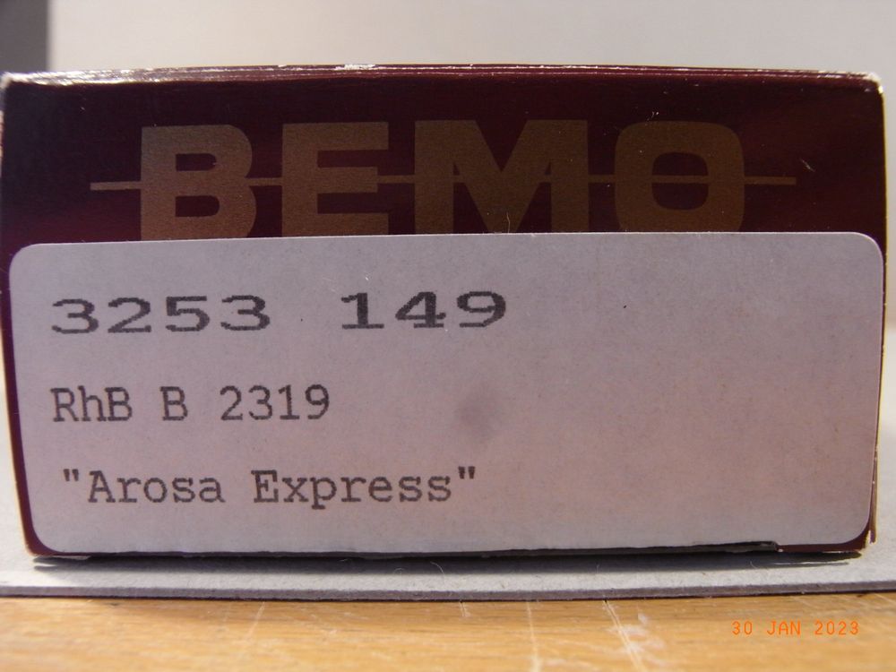 1 voiture Bemo HOm RhB B 2319 Arosa Express (Neu (gemäss Beschreibung ...