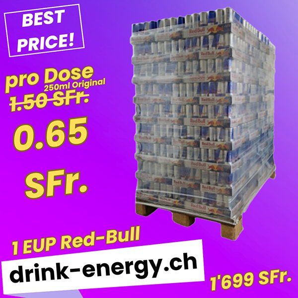 1 EUP Red-Bull Energy-Drinks 250ml Dosen Original 0.65 SFr. (Gebraucht ...