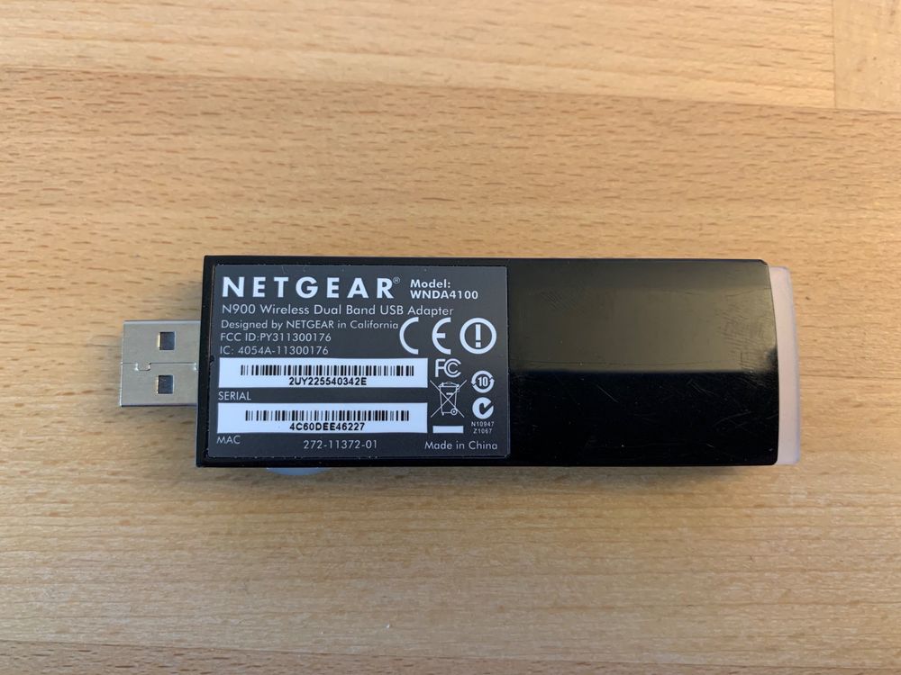 Netgear WNDA4100 N900 Wireless Dual Band WLAN Adapter USB (Gebraucht ...