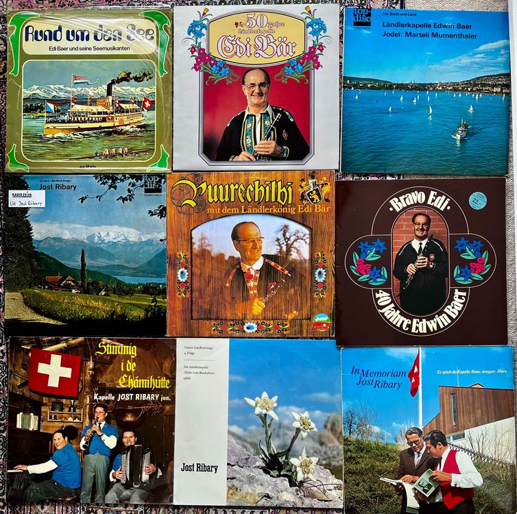 9 SCHALLPLATTEN: 4x LP JOST RIBARY & 5x LP EDI BÄR (Gebraucht) in Unterseen für CHF 13.9 – mit ...