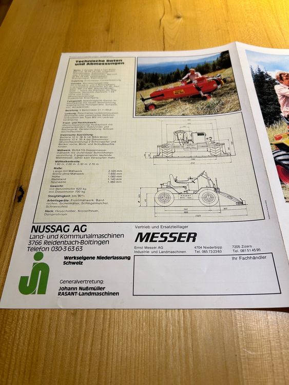 Rasant Prospekt Berg Trak 802 (Gebraucht) in Lienz für CHF 30 – mit ...