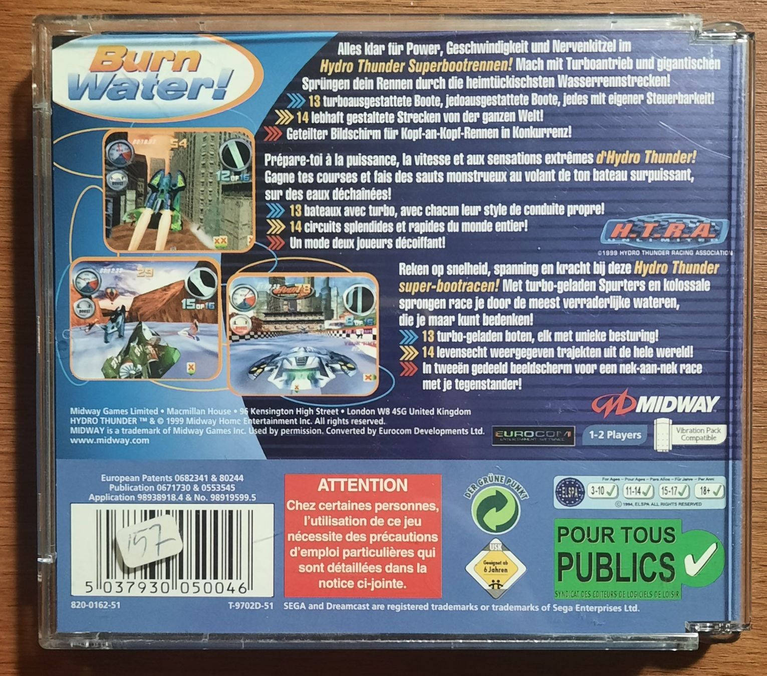 ''Hydro Thunder'' für Dreamcast (Gebraucht) in Bubendorf für CHF 39 ...