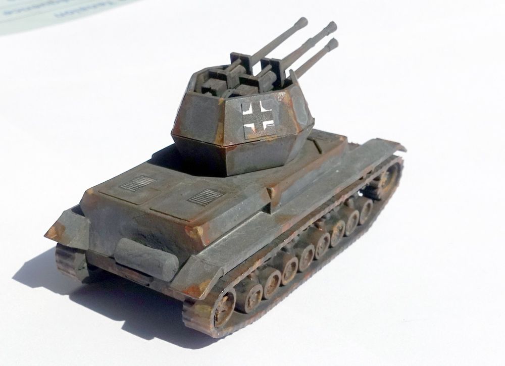 DR Panzer IV WW2 Militär Armee Army 1:87 patiniert (Gebraucht) in ...
