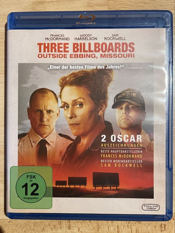 THREE BILLBOARDS OUTSIDE EBBING, MISSOURI (Blu-ray, 2017) (Gebraucht) in Ligerz für CHF 2.5 ...